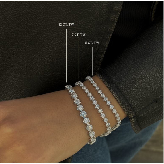 12 carat tennis bracelet store