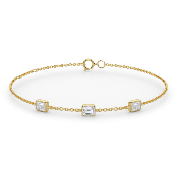 3 stone diamond bracelet store